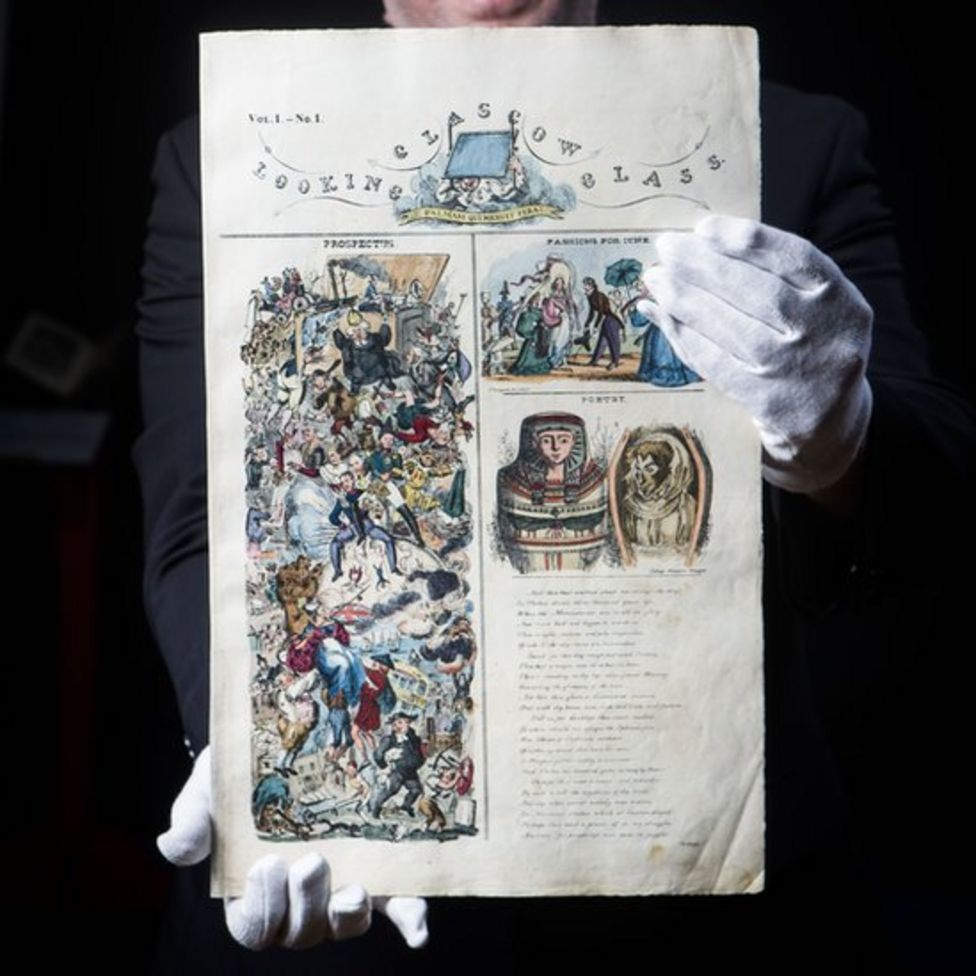 'World's oldest comic' going on show in Glasgow - BBC News