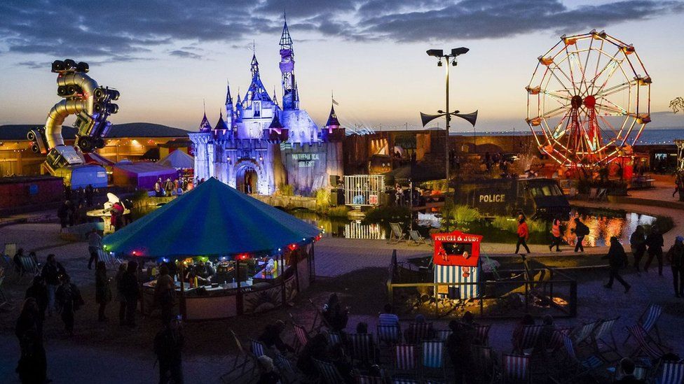 Banksy's Dismaland up for South Bank Sky arts award - BBC News