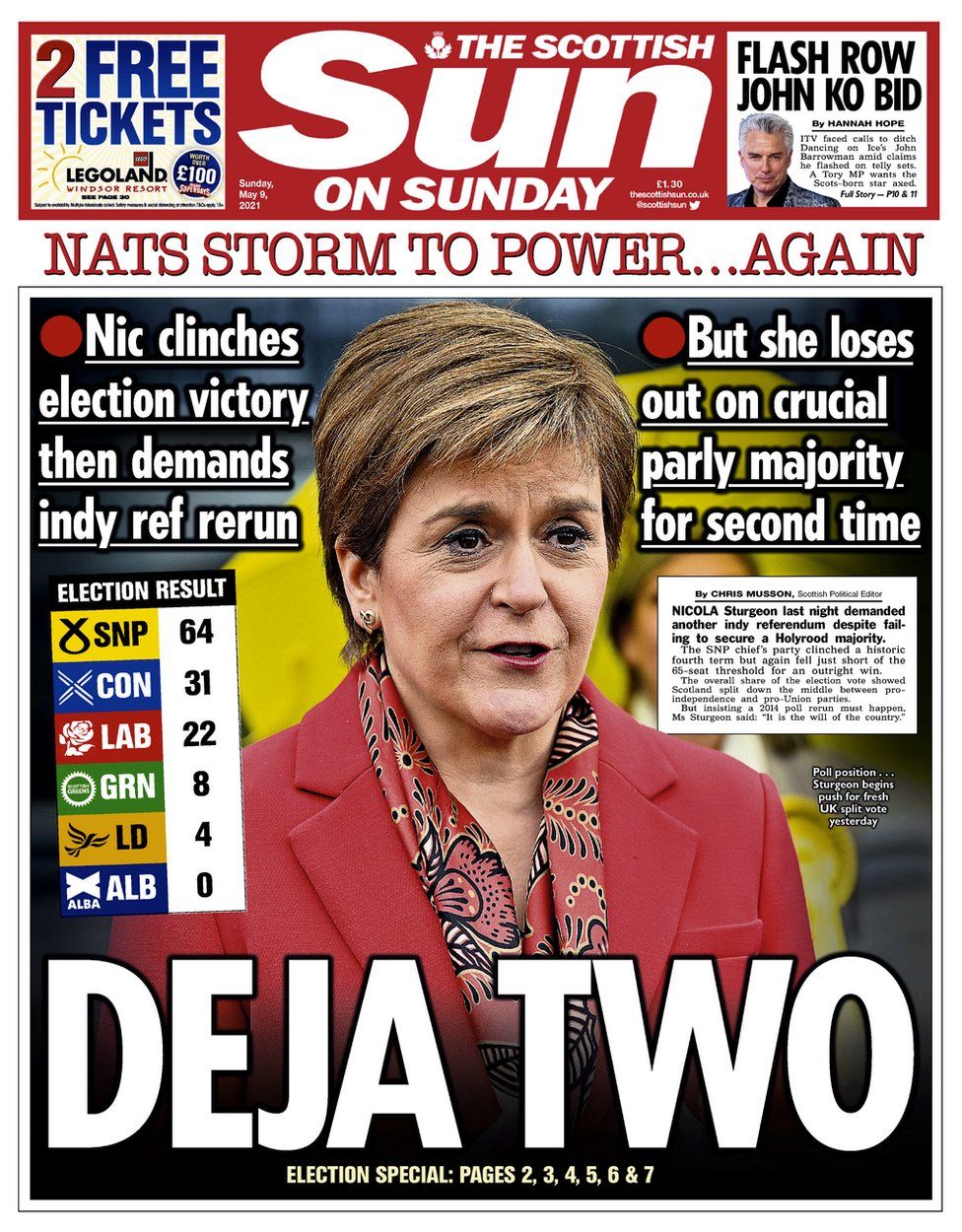 Scotland's papers: Sturgeon's indyref2 vow and Stewart makes history ...