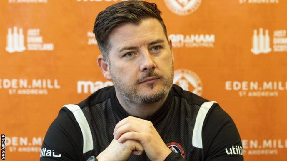 Dundee United head coach Tam Courts departs by 'mutual agreement' - BBC ...