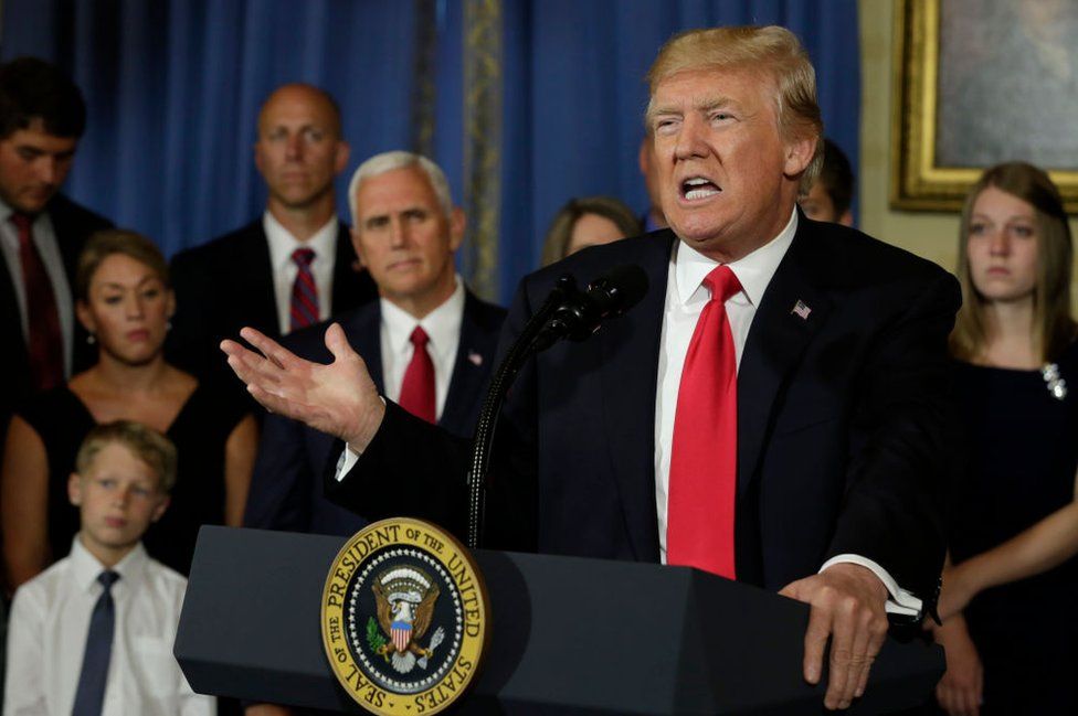 Trump says no healthcare vote until after 2020 election - BBC News