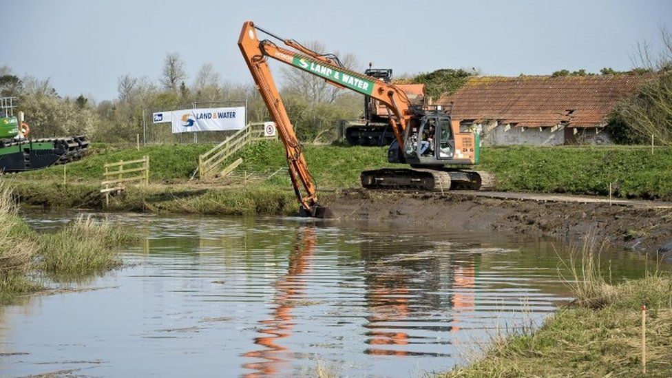 Dredging on Somerset Levels river section delayed to 2019 - BBC News