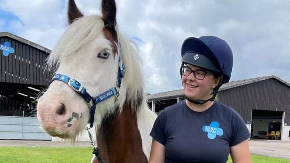 Derby horse rider diagnosed with rare cancer after fall - BBC News