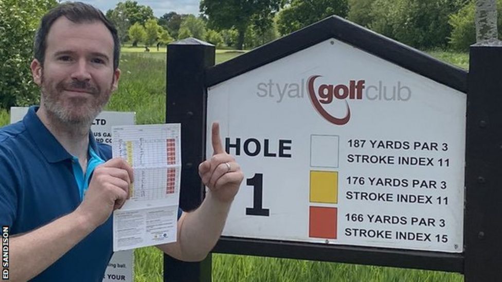 Coronavirus: Golfer holes first shot as play resumes on Wednesday - BBC ...