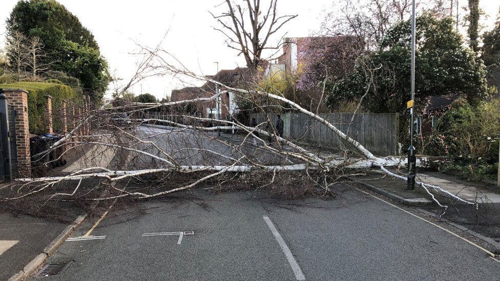 UK weather: Wind and snow across the country - BBC Newsround