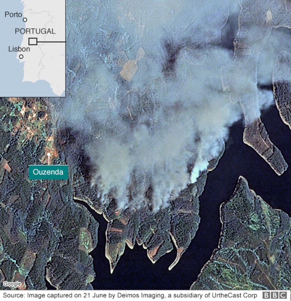 'Criminal hand' started Portugal fires - fire chief - BBC News