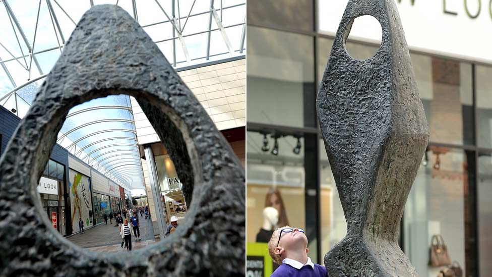 Barbara Hepworth sculpture for Wakefield shopping centre - BBC News