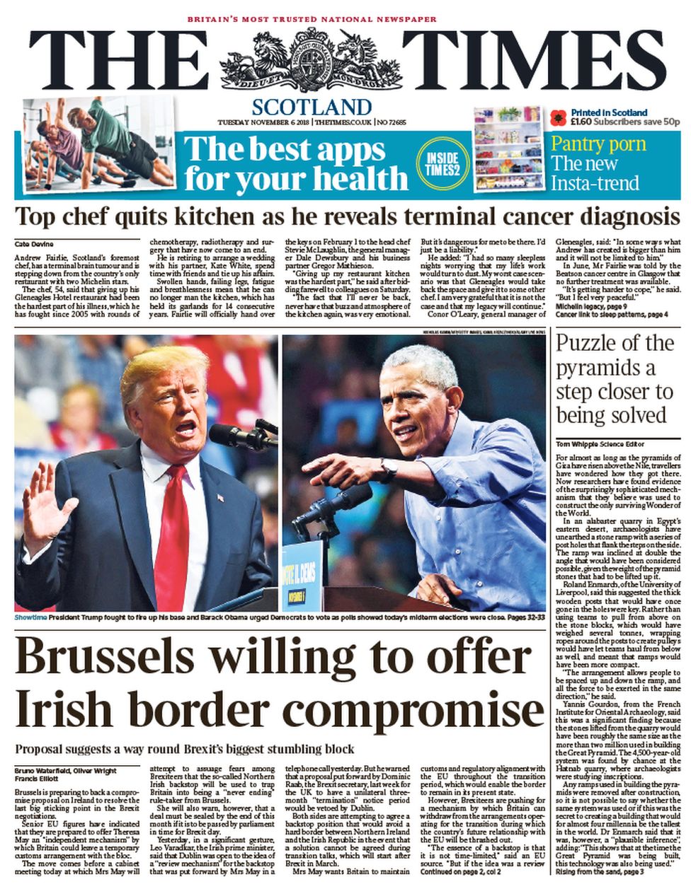 Scotland's papers: Football coach jailed and top chef's terminal cancer ...