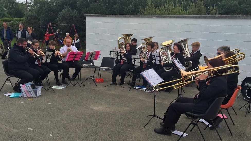 Anglesey school redeveloped into village hall - BBC News