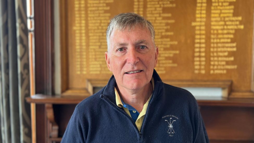 Troon colourful but quiet as town tees up for The Open - BBC News