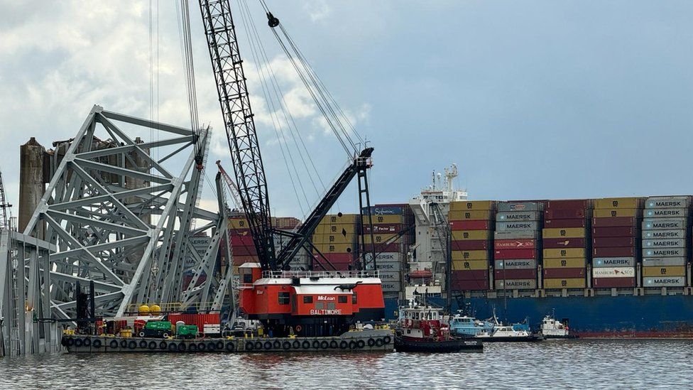 Baltimore bridge salvage: 'This is a game of Jenga you don't want to ...