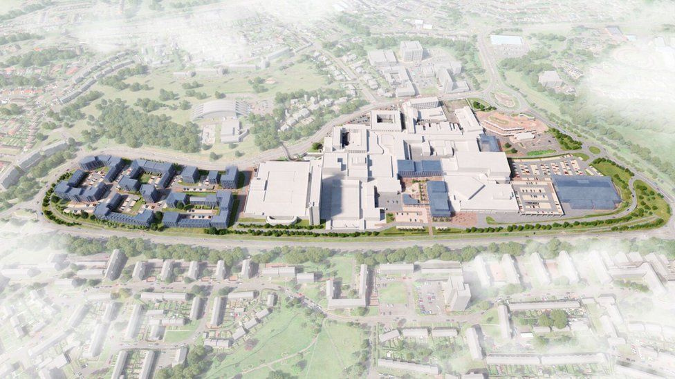 Plans to demolish a third of East Kilbride town centre revealed - BBC News
