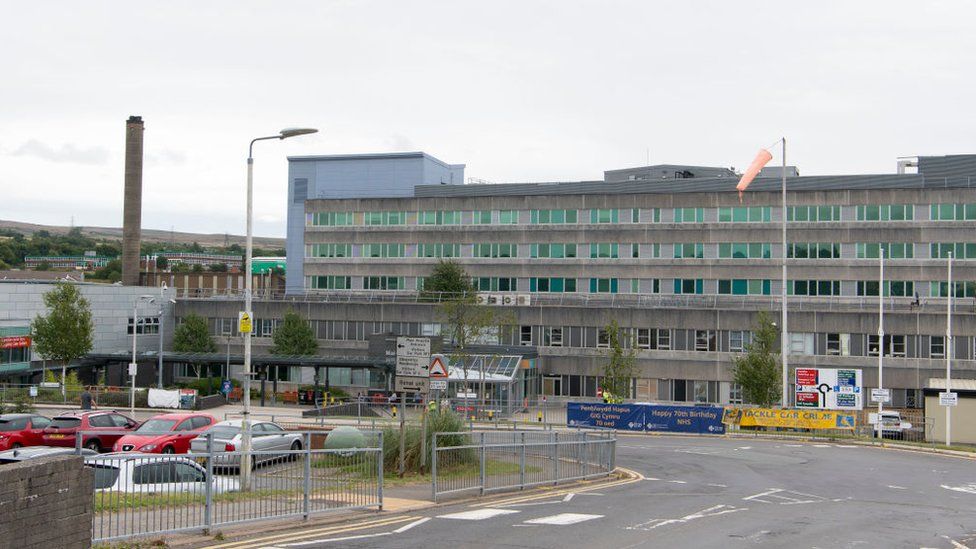 Withybush hospital downgrade prompts Hywel Dda protest - BBC News