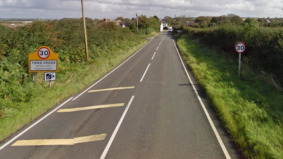 Rescue effort as teenage boy falls into Tiers Cross quarry - BBC News