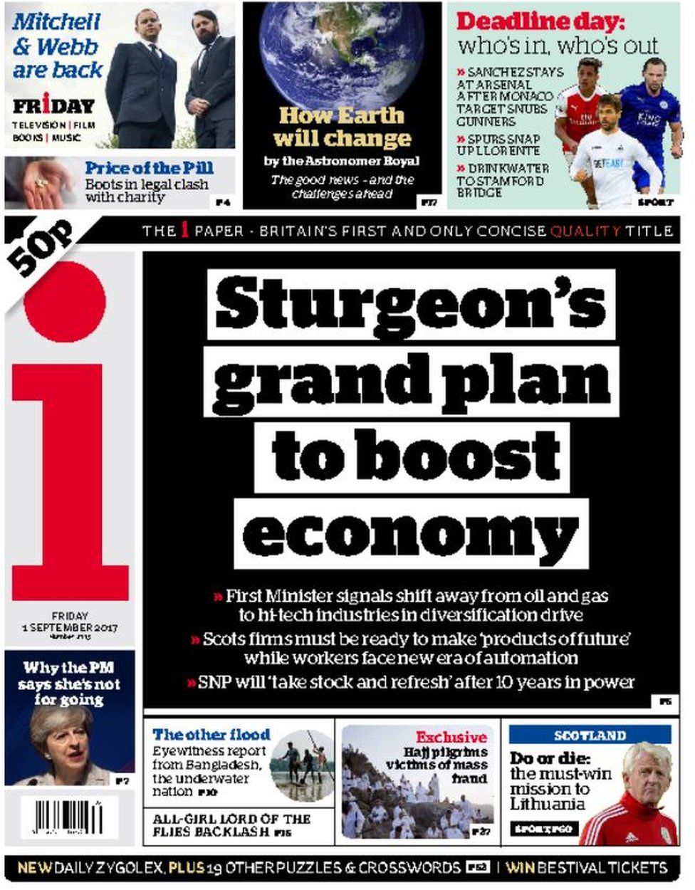 Scotland's papers: SNP 'goes into the red' - BBC News