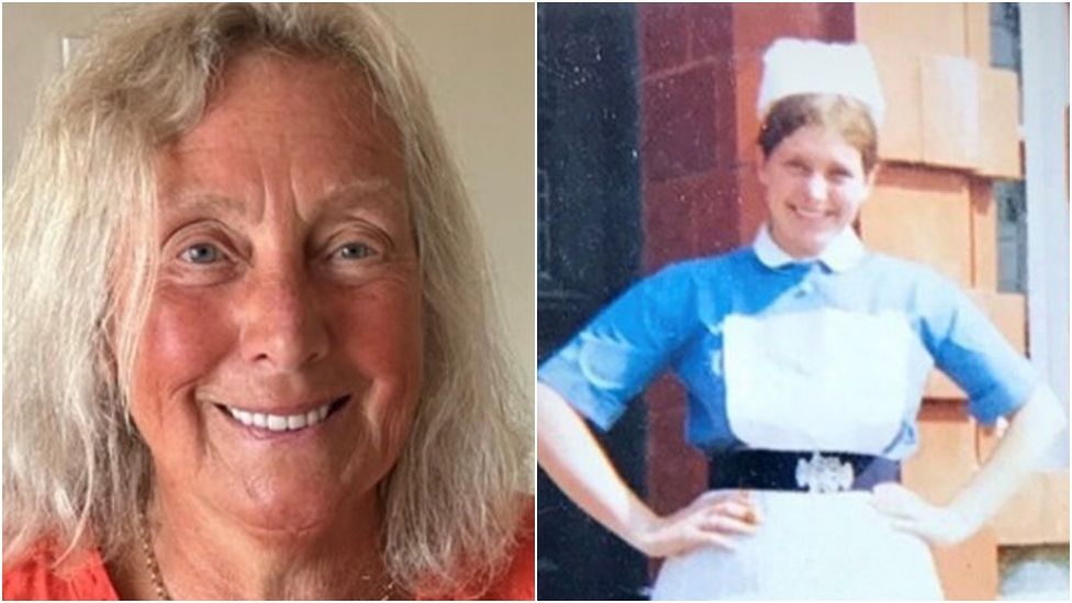 Nurse of 53 years from Cornwall joins NHS birthday event - BBC News