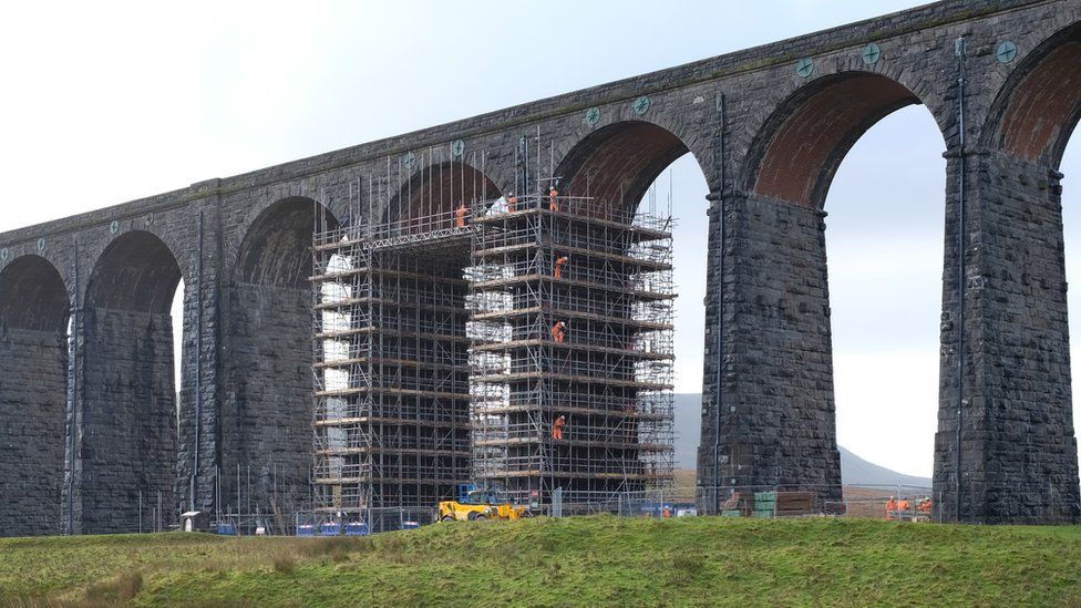 Ribblehead Viaduct: Major restoration work begins - BBC News