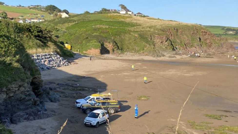 Man airlifted from beach after 'medical episode' - BBC News