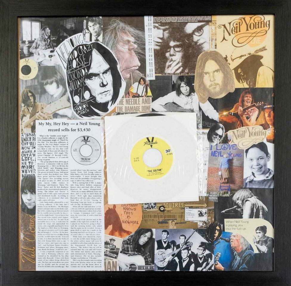 Neil Young: Music fan marks 50th by selling vinyls worth £20k - BBC News
