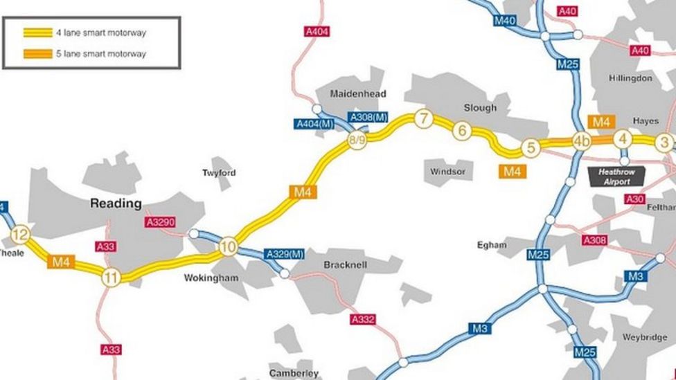 M4 near Slough and Langley to close for bridge demolition - BBC News