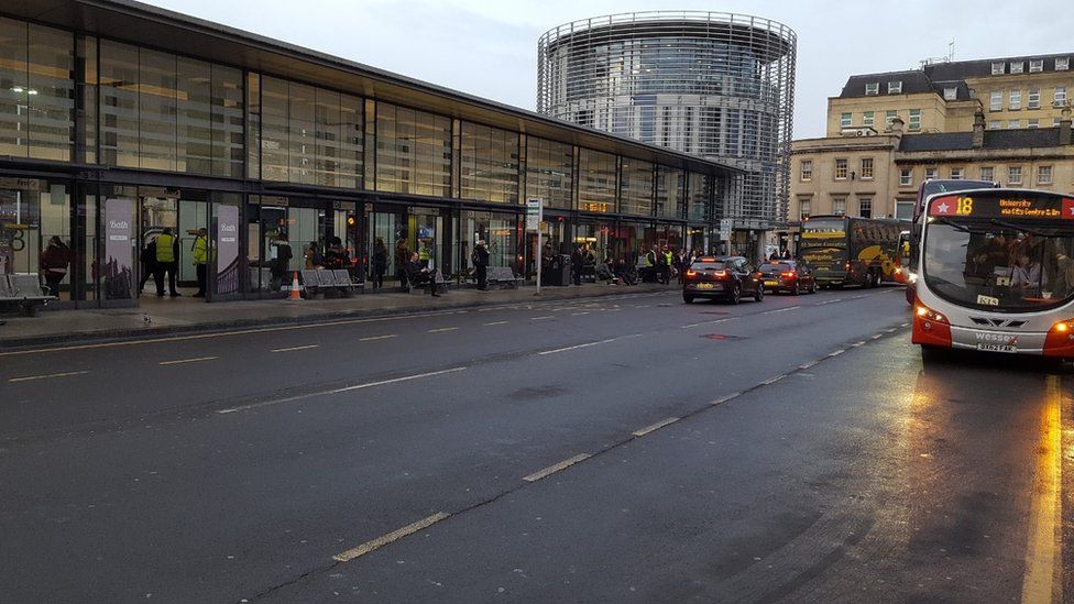 Bath bus depot death crash road reopens - BBC News