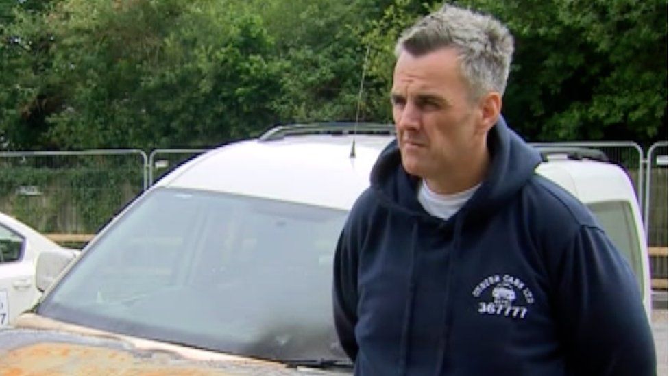 Swansea taxis torched and office damaged in connected attacks - BBC News