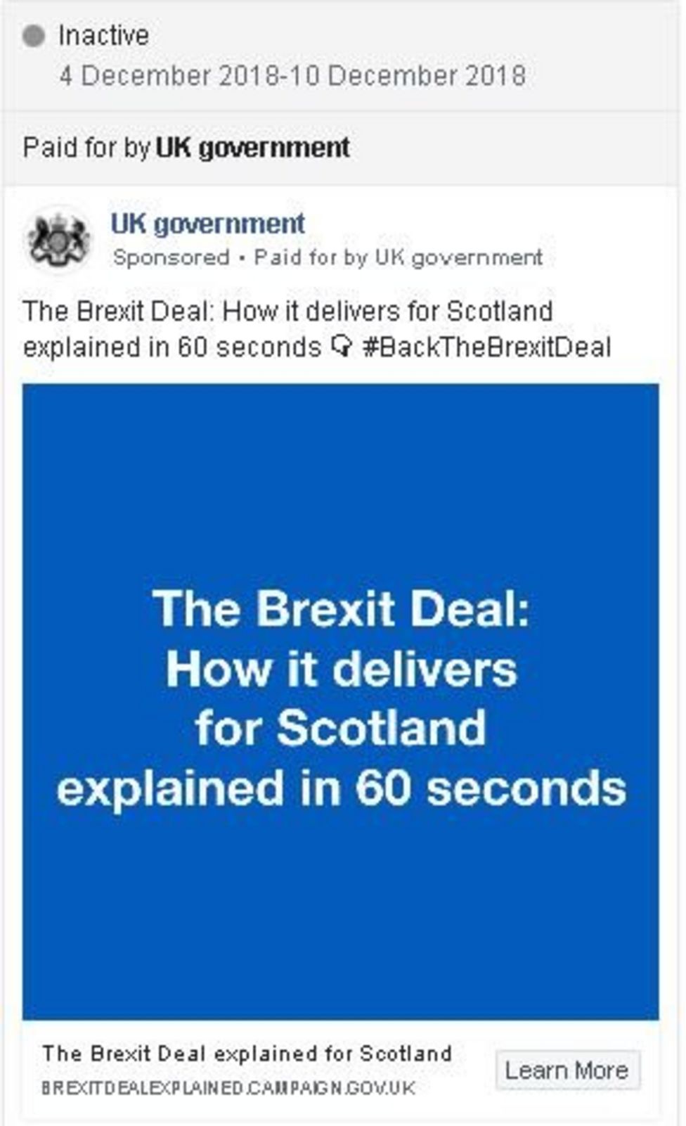 Brexit: More than £100K spent on Facebook and other ads for May's deal ...