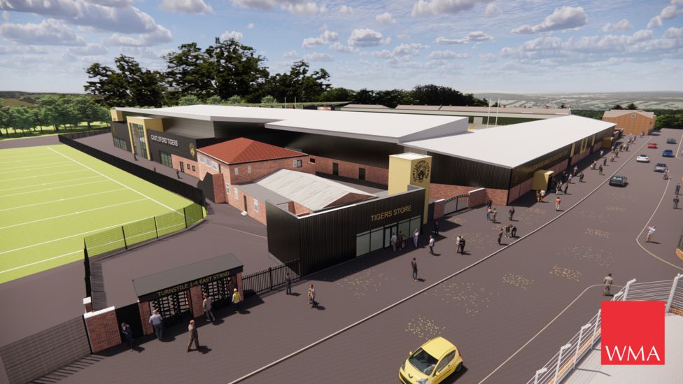 Castleford Tigers redevelopment at heart of £200m plan for town - BBC News