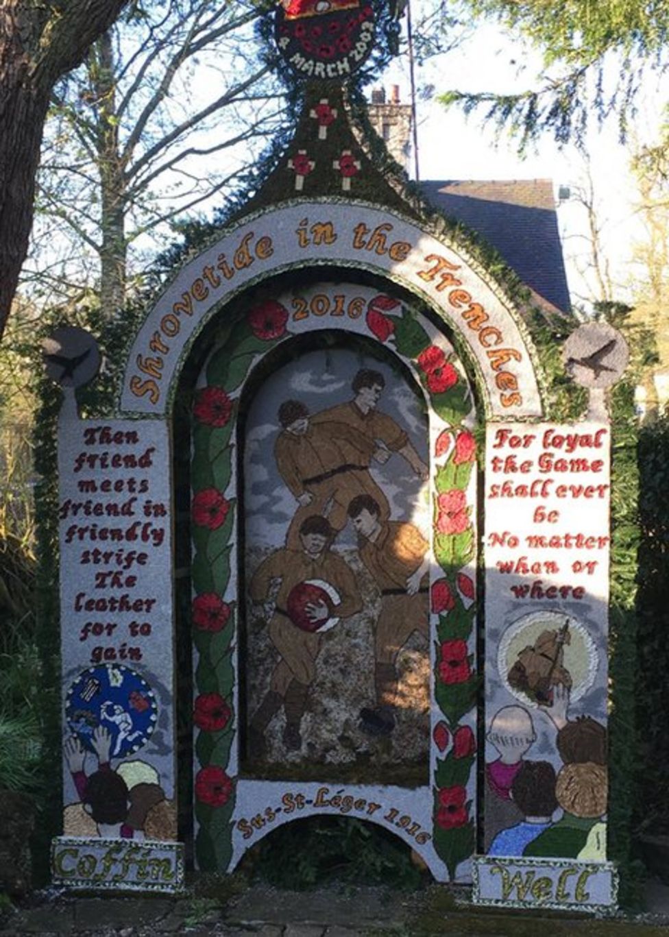 Crowds flock to Tissington Well Dressings - BBC News