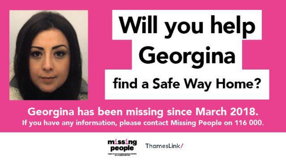 Appeal for missing Georgina Gharsallah included in train campaign - BBC ...