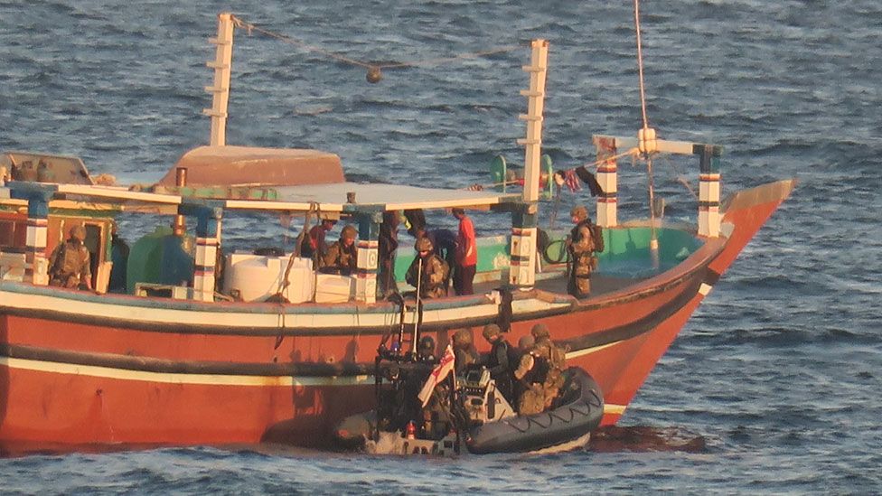 HMS Dragon: Three tonnes of hashish seized in the Gulf - BBC News