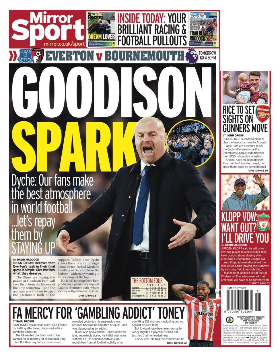 Saturday's back pages - BBC Sport