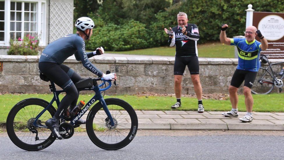 Crash cyclist Josh Quigley sets new Guinness World Record - BBC News