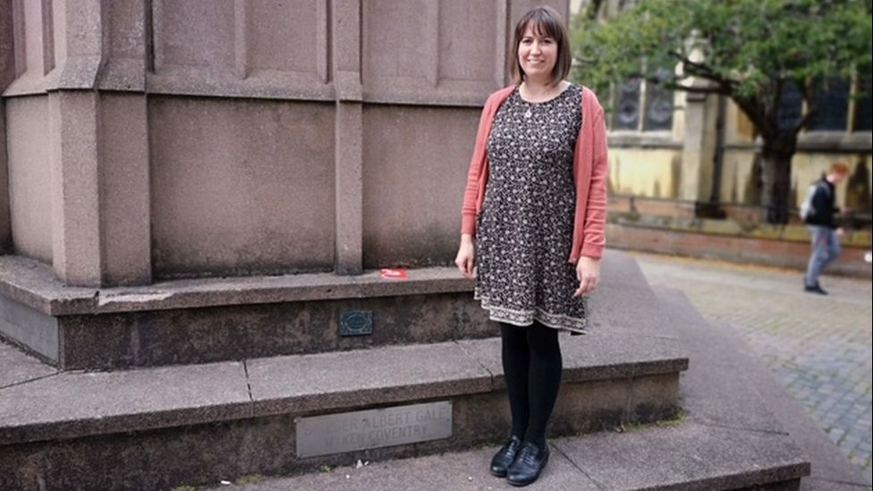 Statue over hanged woman's Coventry burial site could be moved - BBC News