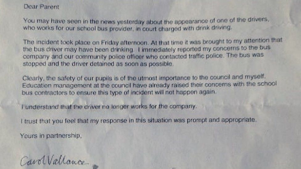 Bus driver who was drunk on school run is spared jail term - BBC News