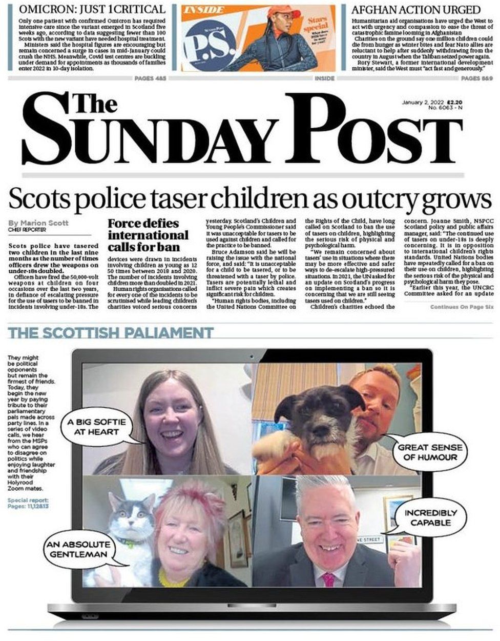 Scotland's papers: The Omicron 'hangover' facing the country - BBC News