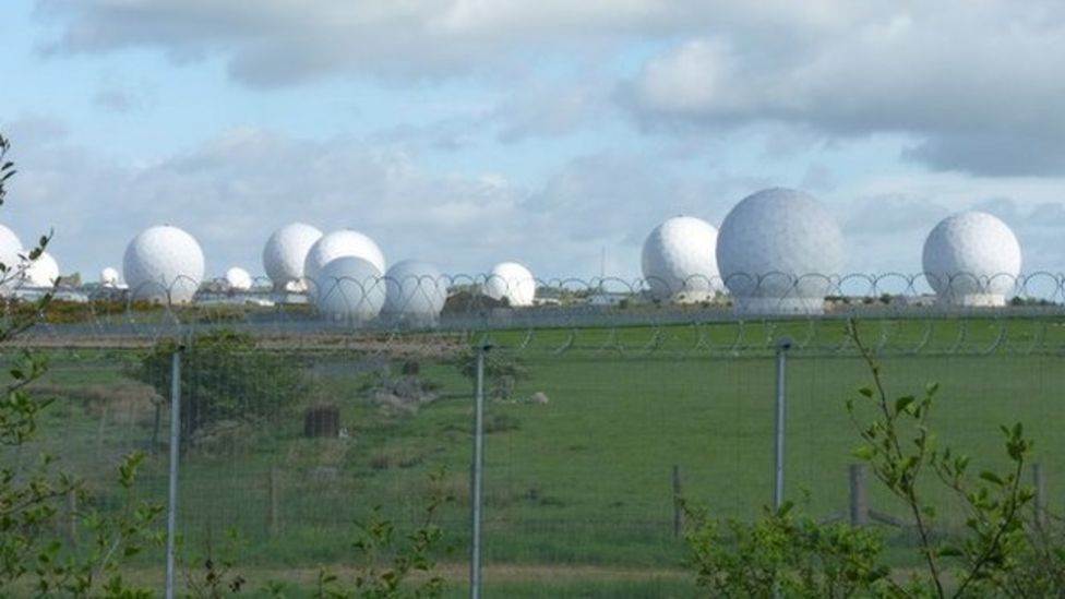 RAF Menwith Hill: Spy base entrance in security upgrade plan - BBC News