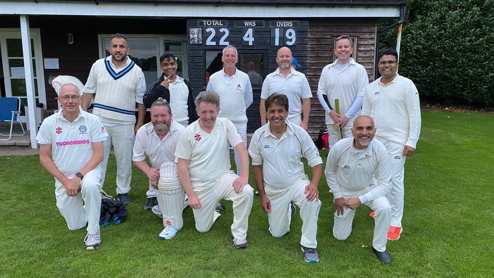 Bowdon village cricket team finally ends five-year winless run - BBC News