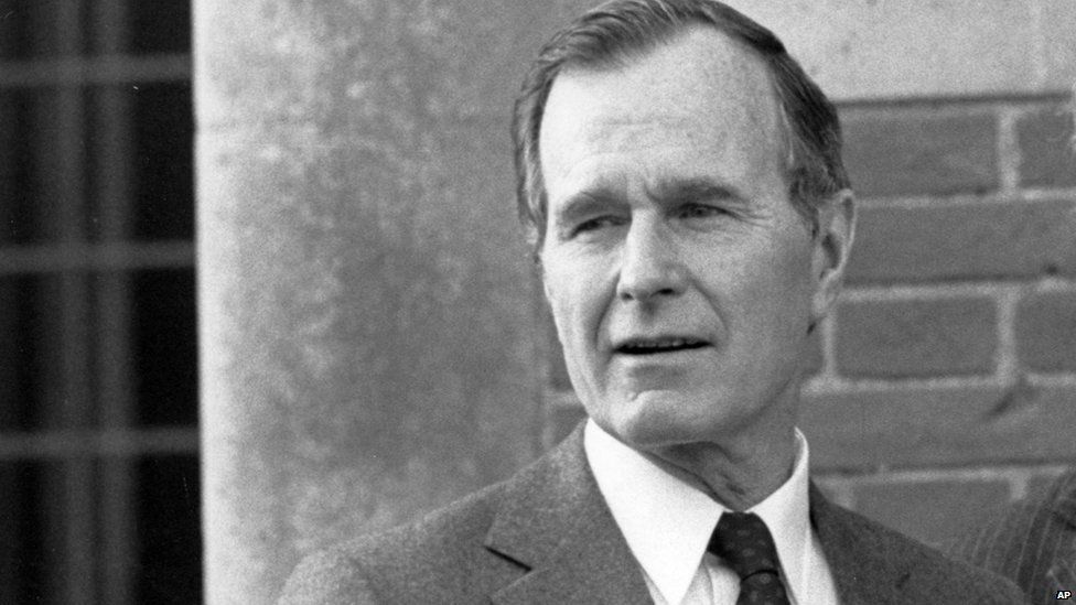 George HW Bush slams Rumsfeld and Cheney in new biography - BBC News