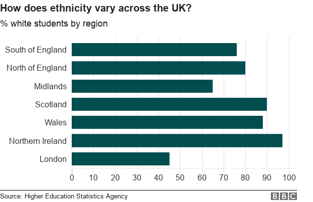 Five charts that tell the story of diversity in UK universities - BBC News
