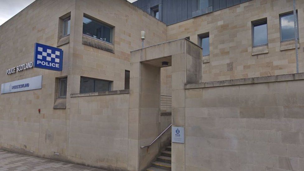 Man arrested after incident at Falkirk police station - BBC News