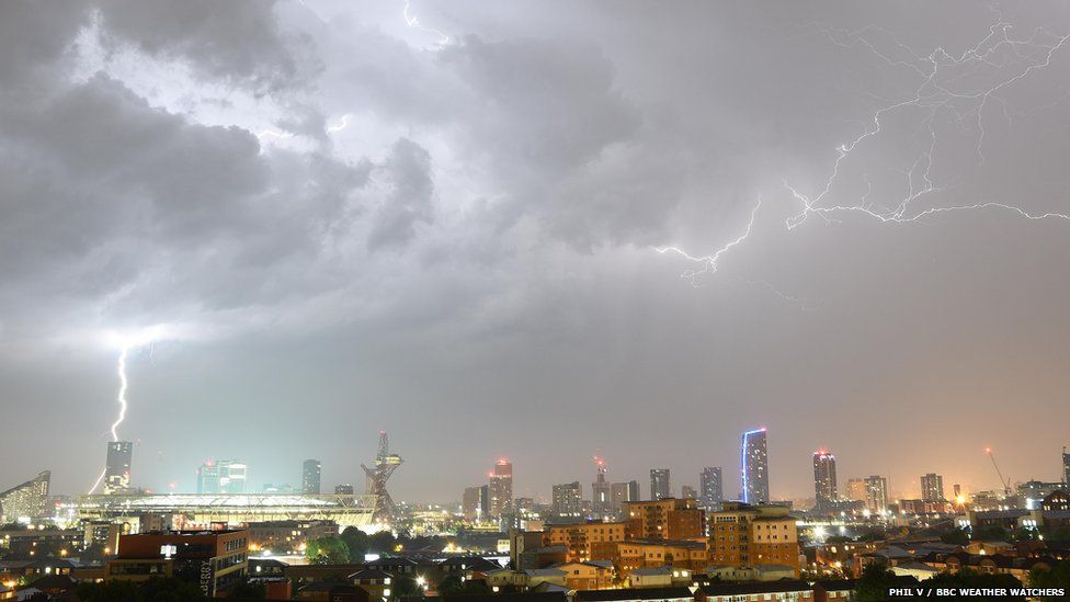 Your dramatic lightning pictures - BBC Weather
