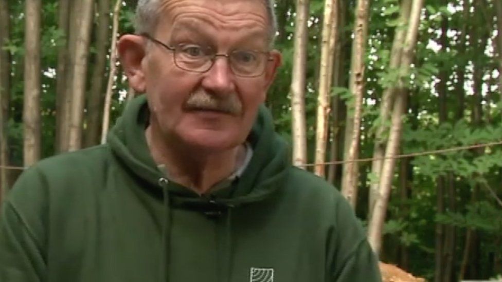 'World War One trench' recreated in Kent woodland - BBC News