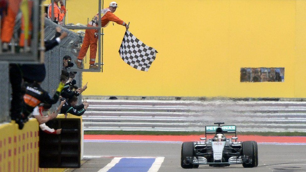 Hamilton one race away from winning championship - BBC Newsround