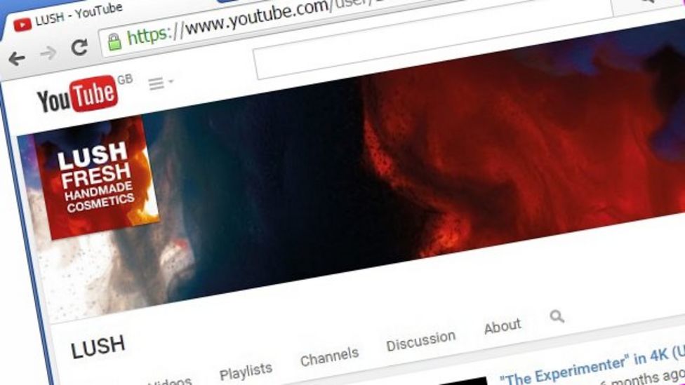 Lush cosmetics in YouTube address dispute - BBC News