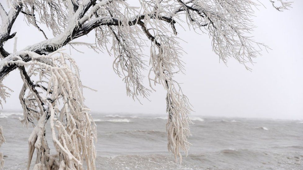 In pictures: US winter storm - BBC Newsround