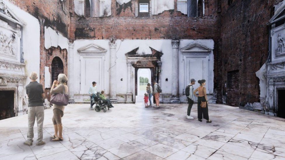 Clandon Park: National Trust's restoration plans 'disappointing' - BBC News