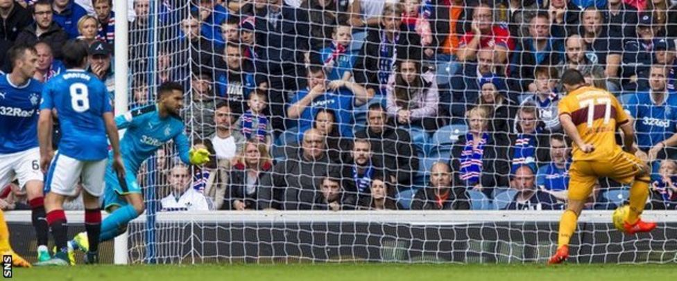 Rangers 2-1 Motherwell - BBC Sport