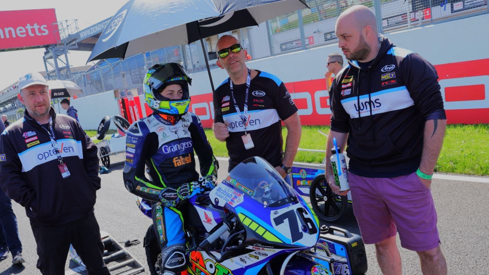 Debenham teenage motorbike racer aims to be leader of the pack - BBC News