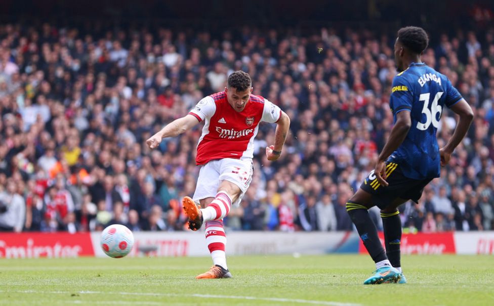 Xhaka strike wins April Goal of the Month - BBC Sport
